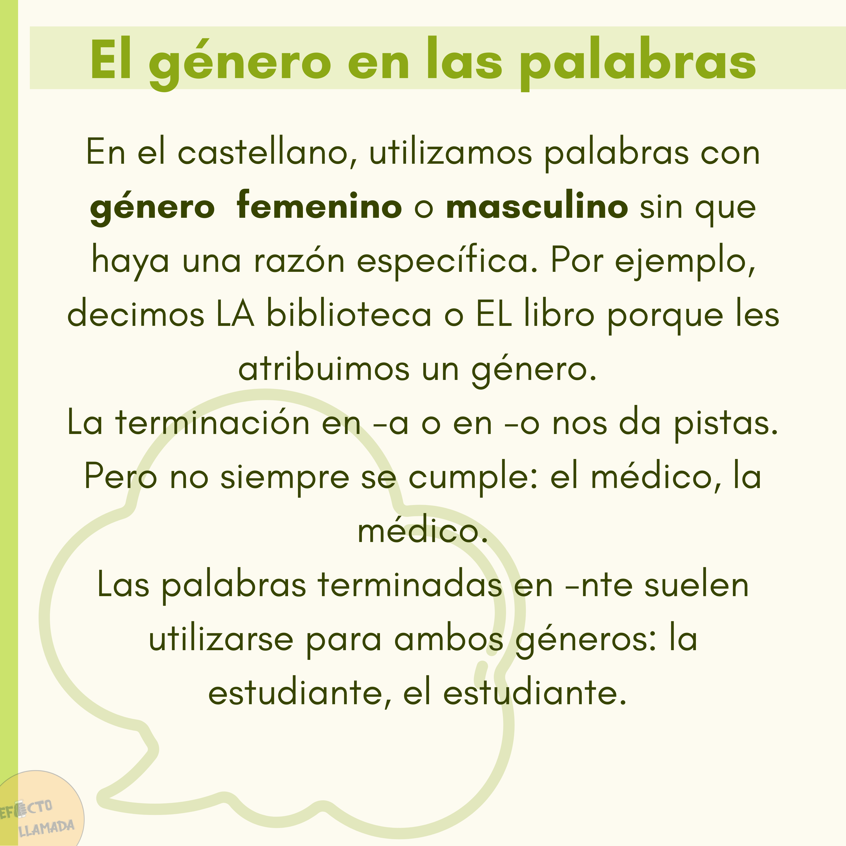 Género y número en artículos